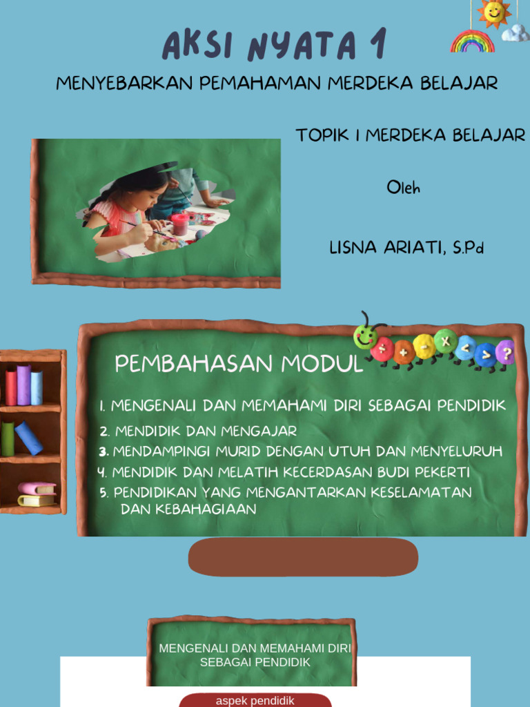 AKSI NYATA 1 Lisna, S.PD - Pptx-Compressed | PDF