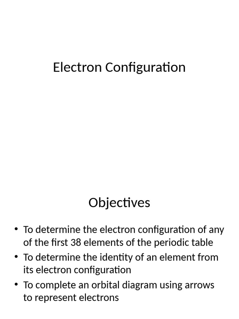 Understanding Electron Configuration Basics | PDF | Atomic Orbital ...
