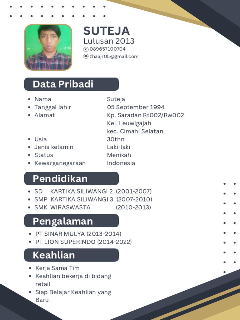 CV Suteja | PDF