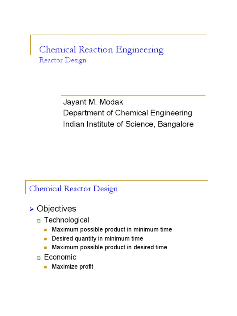Reactor Design | PDF | Catalysis | Chemical Reactor