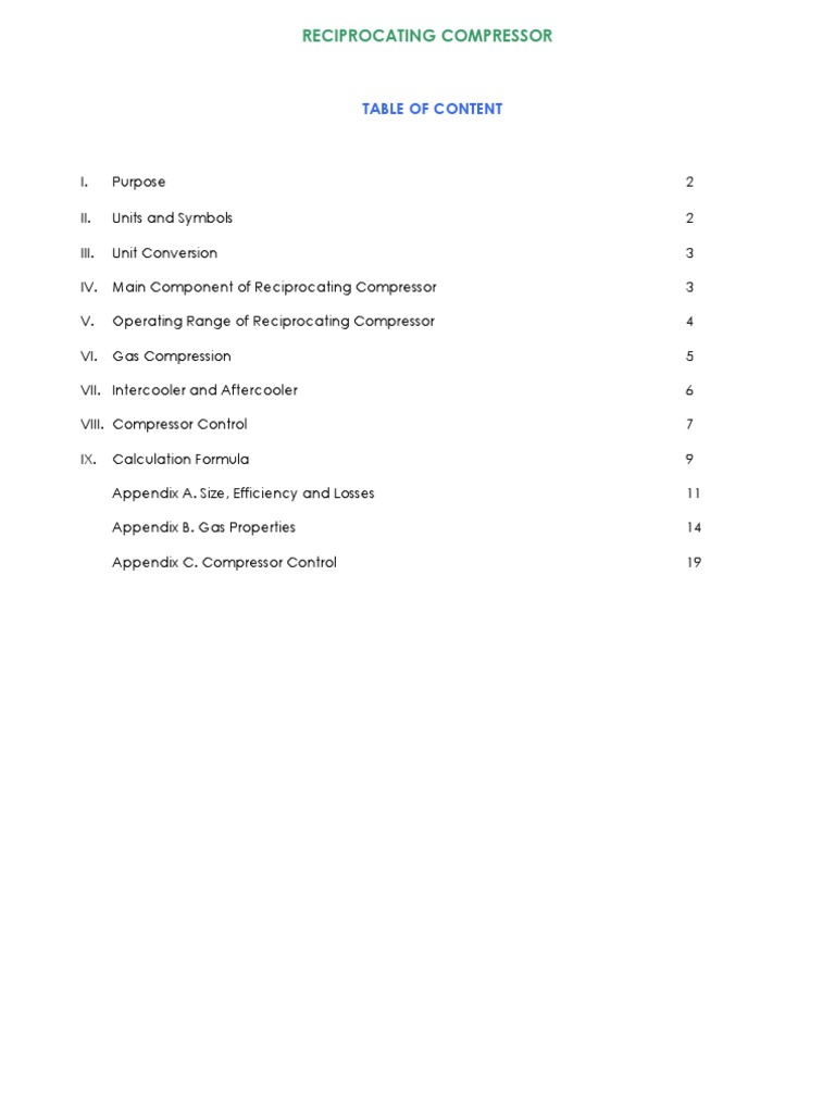 Reciprocating Compressor 4 | PDF | Gases | Piston