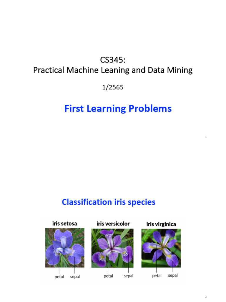 2.1 First Learning Problem Coursera New | PDF | Algorithms | Statistics