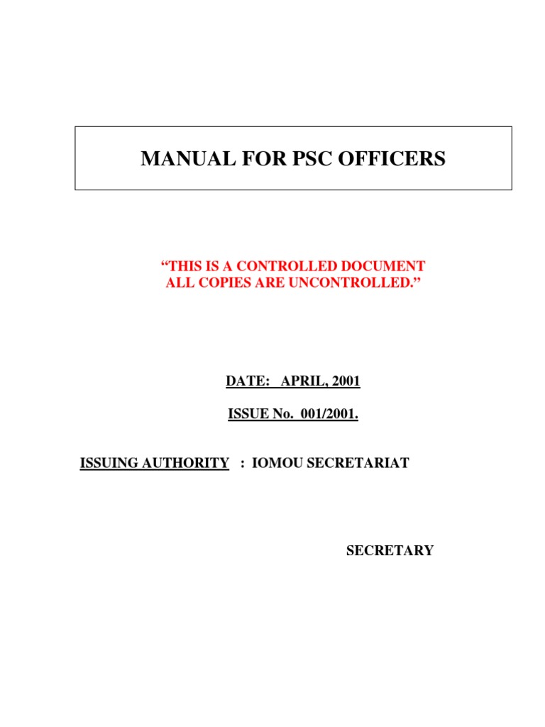 PSC Inspection | PDF | Ships | Shipping