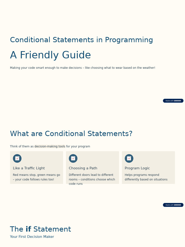 Understanding Conditional Statements | PDF | Computer Science | Computing