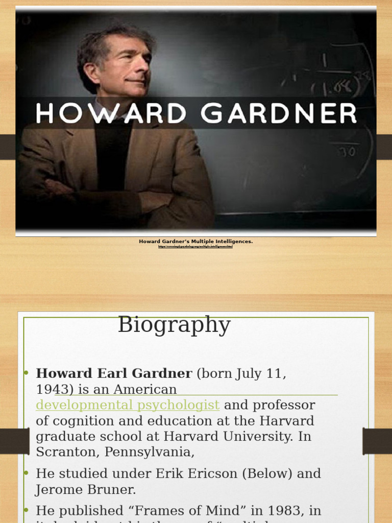 Howard Gardner's Multiple Intelligences Explained | PDF | Intelligence ...