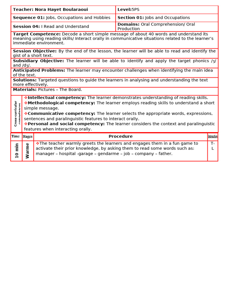 Understanding Jobs and Occupations | PDF | Learning | Human Communication