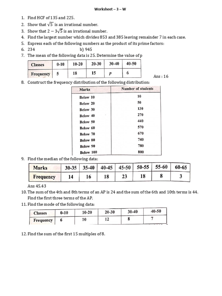 Worksheet - 3 - WK | PDF