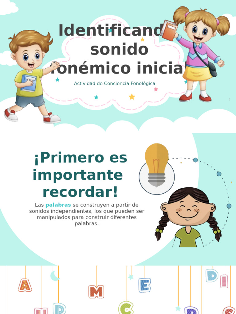 Fonemas y Grafemas. Sonido Fonémico Inicial Inicial | PDF | Ortografía ...