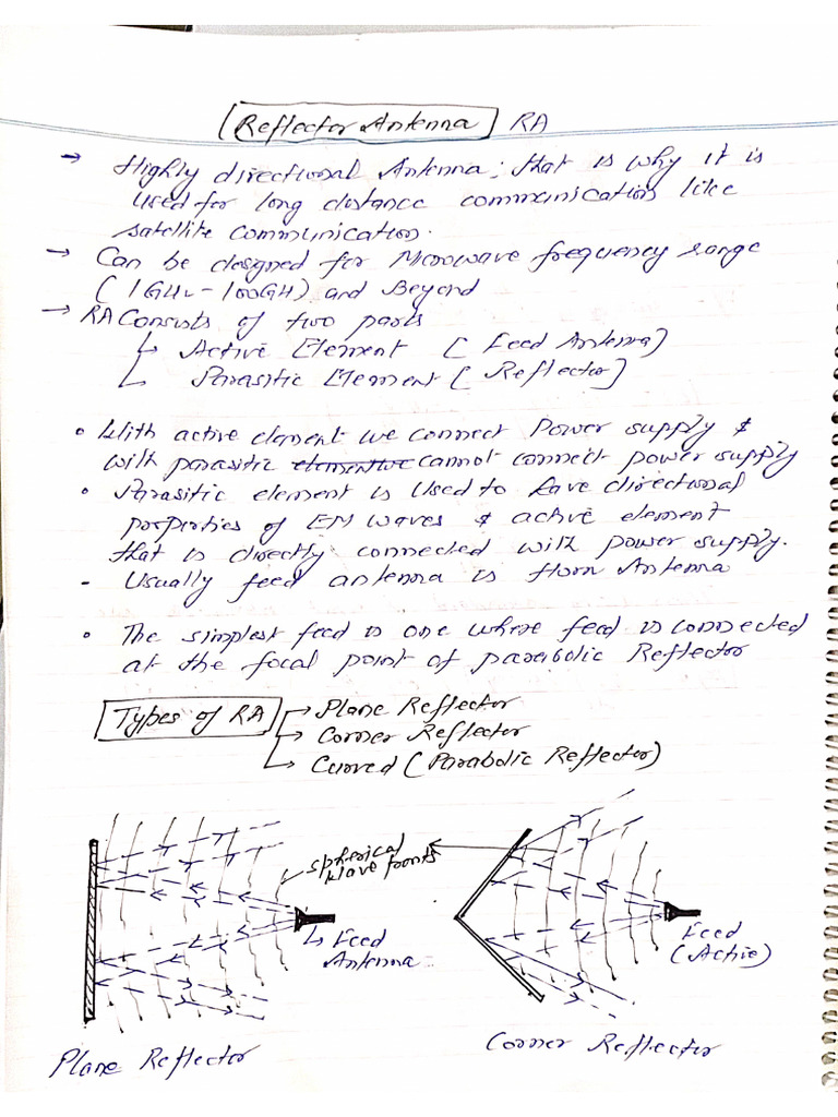 Reflector Antenna and It's Feed | PDF