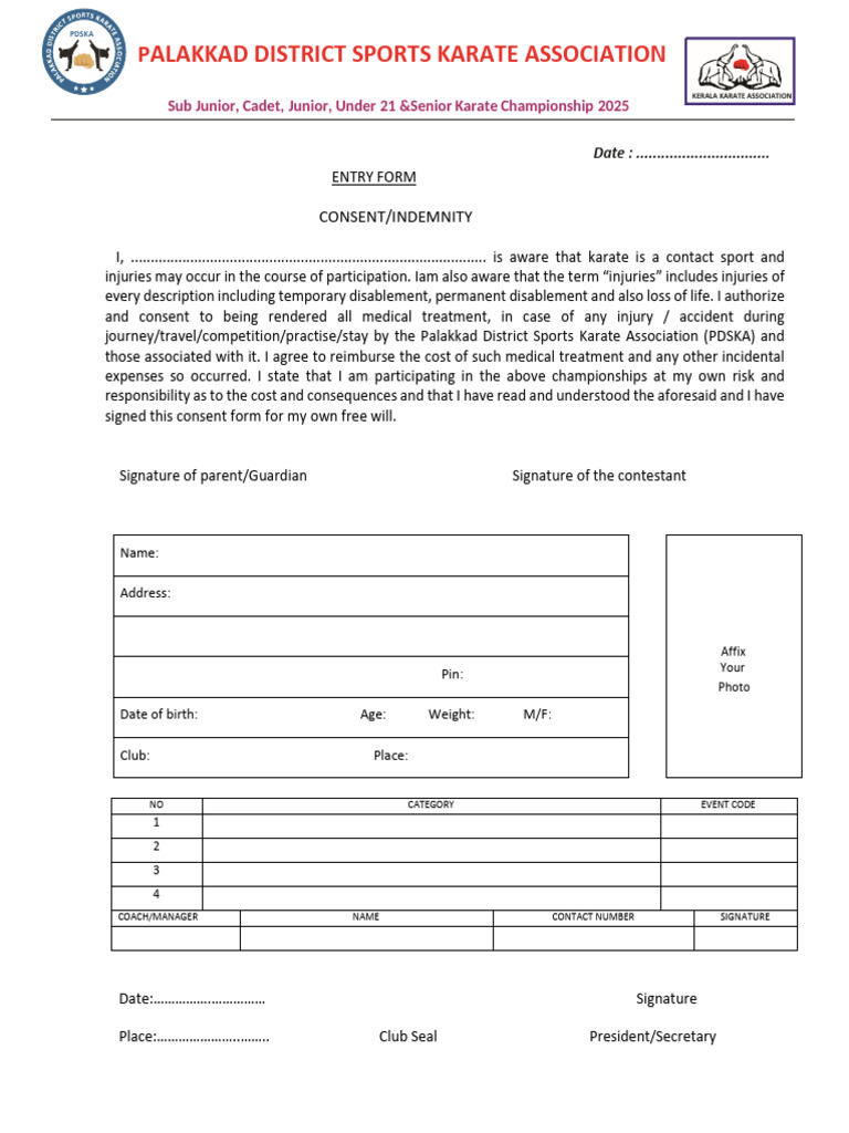 Entry Form (1) | PDF