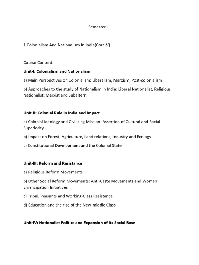SEM-III Pol - Sci | PDF | Nationalism | Marxism