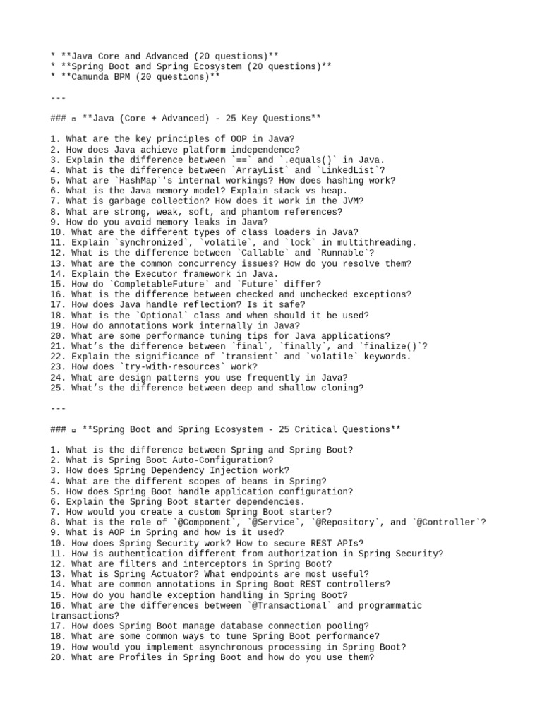 java interview ques | PDF | Java Virtual Machine | Java (Programming Language)
