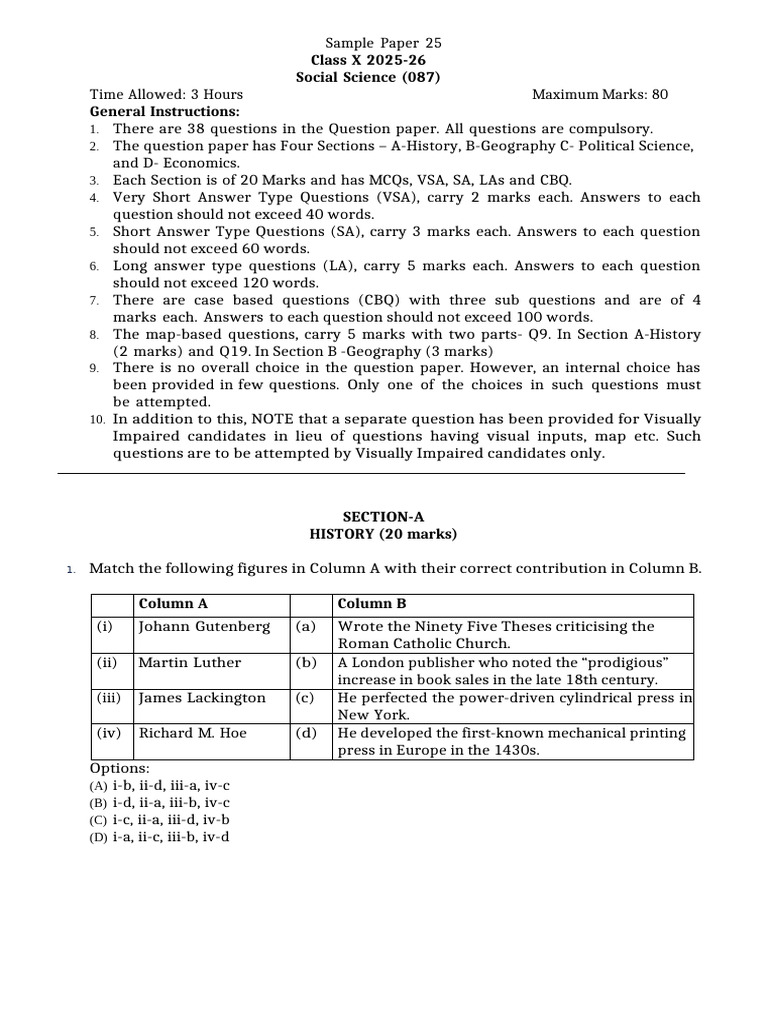 Sample Paper 25 | PDF | Loans | Money