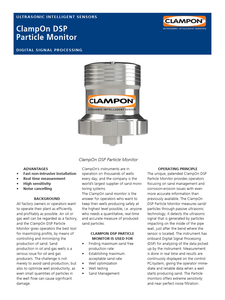 ClampOn_DSP_Particle_Monitor_July_2025 | PDF | Digital Signal ...