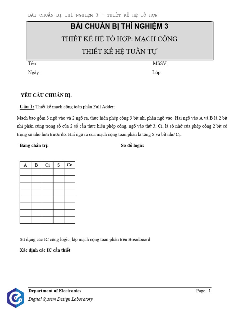 Prelab 3 | PDF