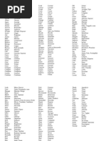 Lista de Verbos Regulares -AR en Español | PDF | Ocio