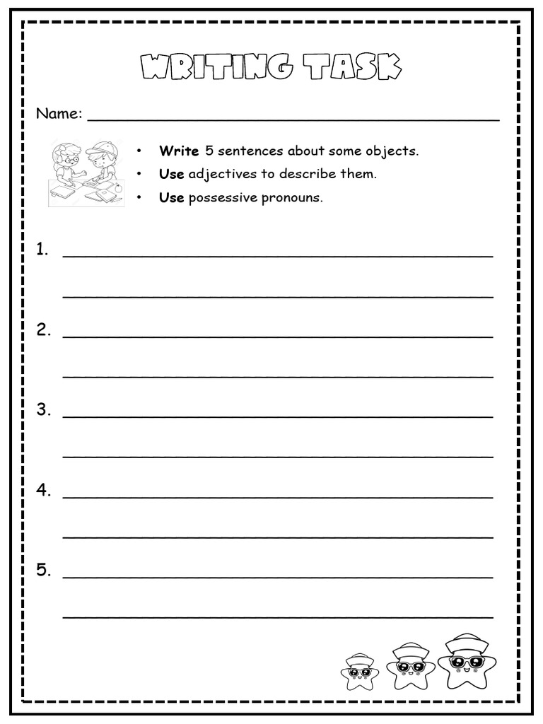 Descriptive Writing Exercise Template | PDF