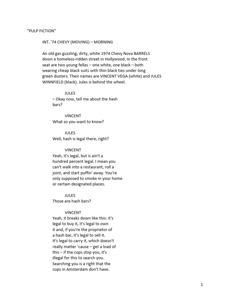 Pulp Fiction | PDF