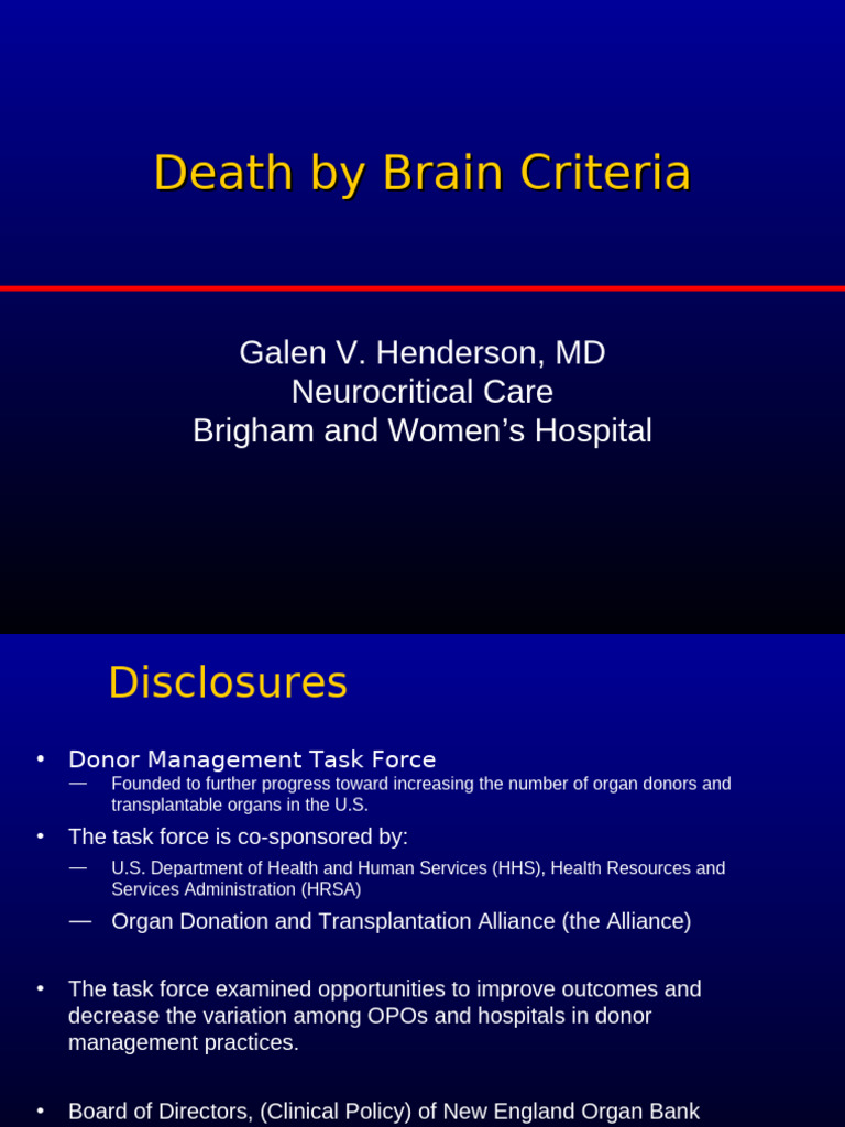 Death by Brain Criteria BWH 2012 | PDF | Apnea | Coma