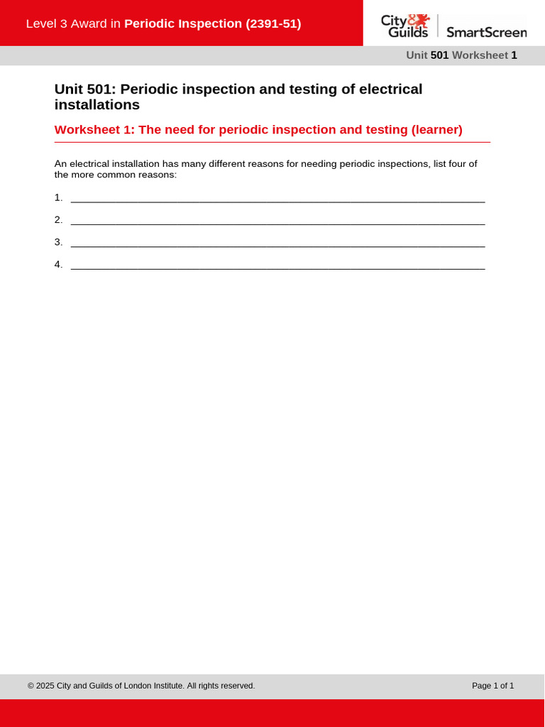 2391 51 501 Worksheet 01 | PDF