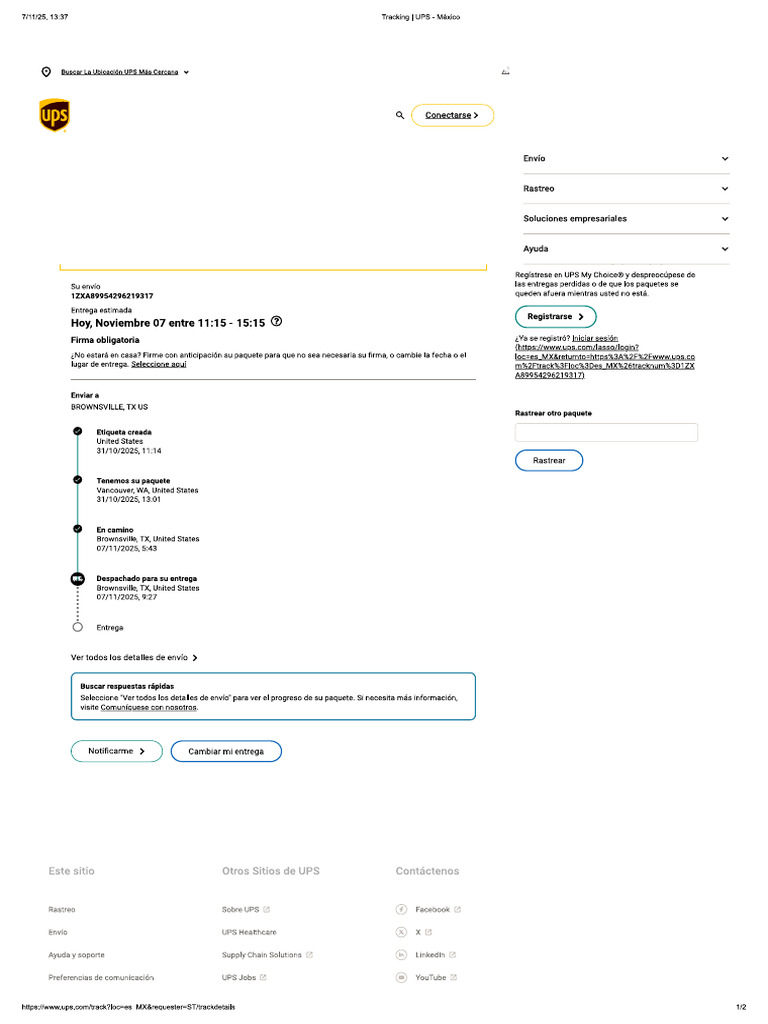 Tracking - UPS - Scanners | PDF