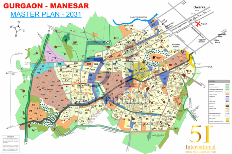 Gurgaon Manesar Master Plan 2031 - 51intl - Printing | PDF