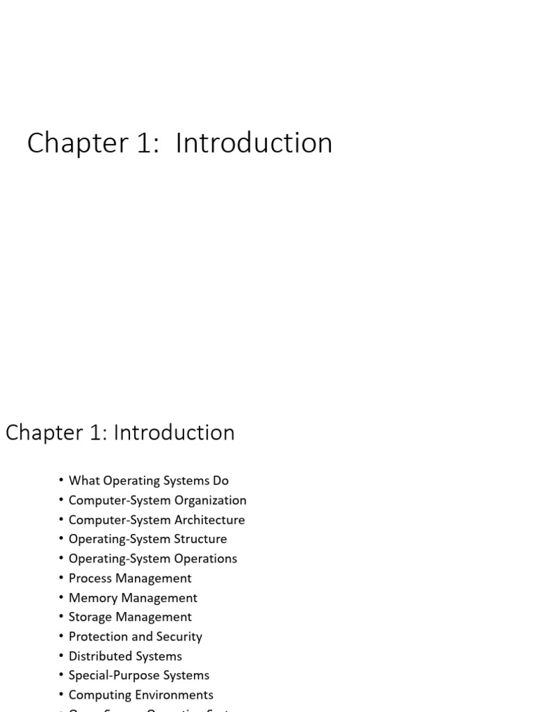 Chap 1 | PDF | Operating System | Computer Data Storage