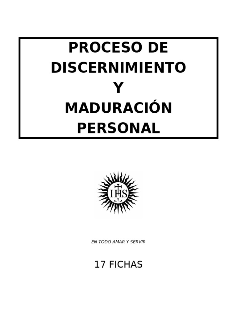 Discernimiento Vocacional para Jesuitas | PDF | Jesús | Oración