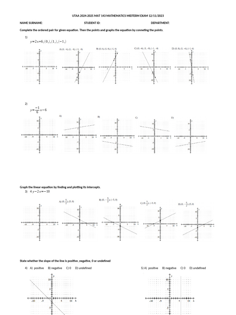 2024-2025 Man 143 Midterm | PDF | Interest | Mathematical Analysis