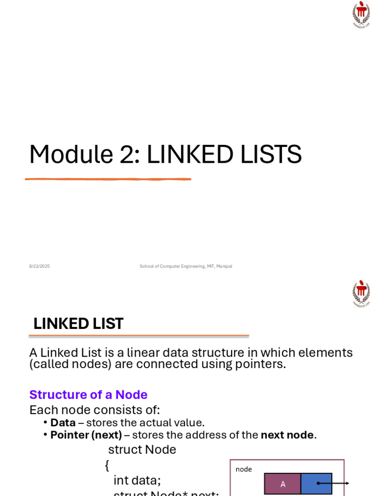 Understanding Linked Lists in C | PDF | Pointer (Computer Programming ...