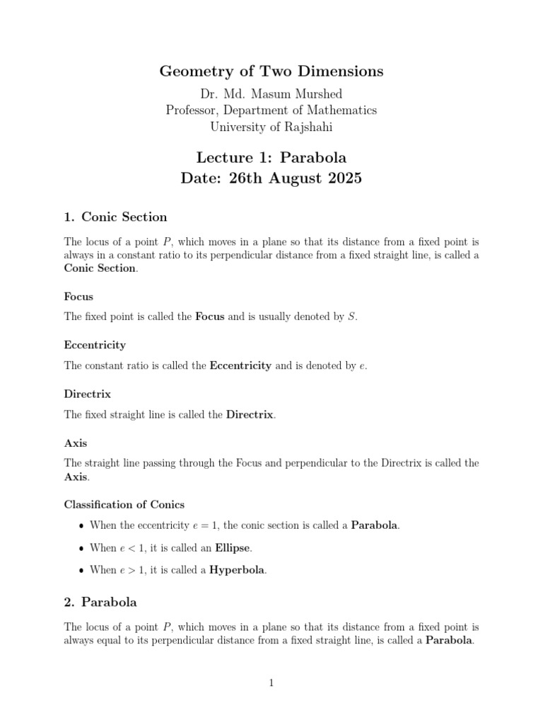 Geometry of Two Dimensions | PDF | Perpendicular | Euclidean Geometry