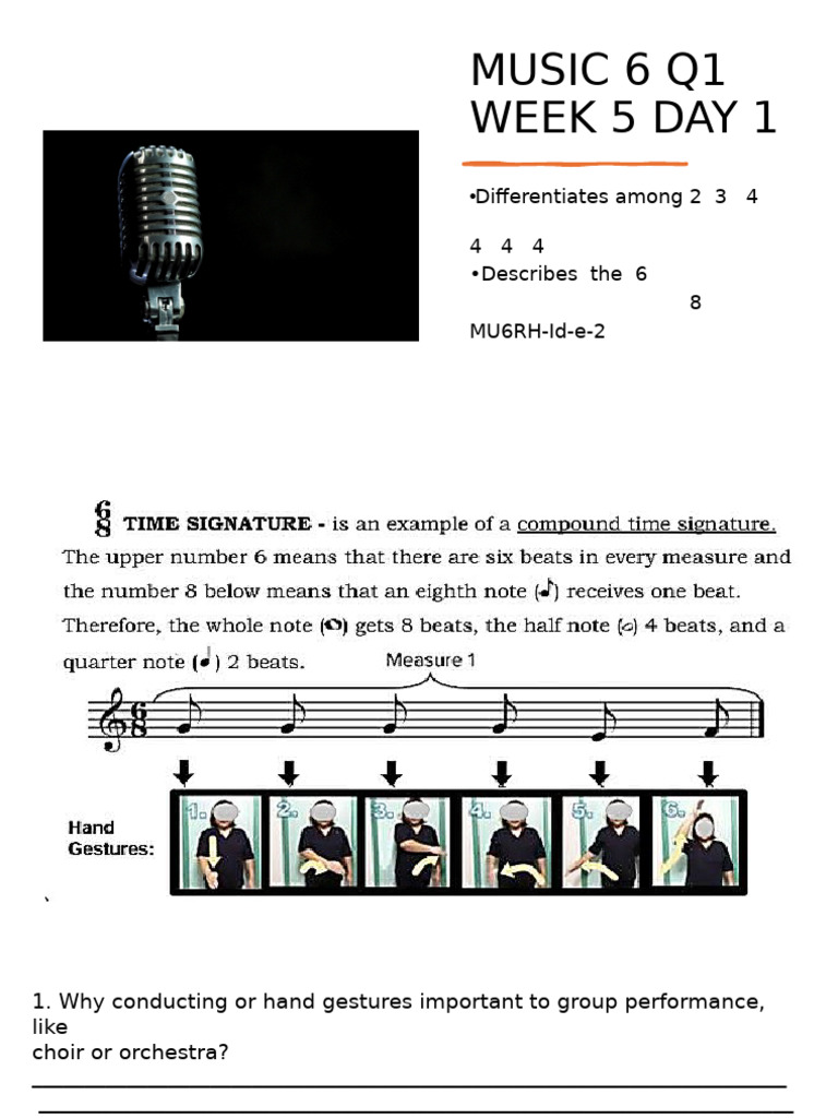 Music 6 Q1 Week 5 Day 1 | PDF