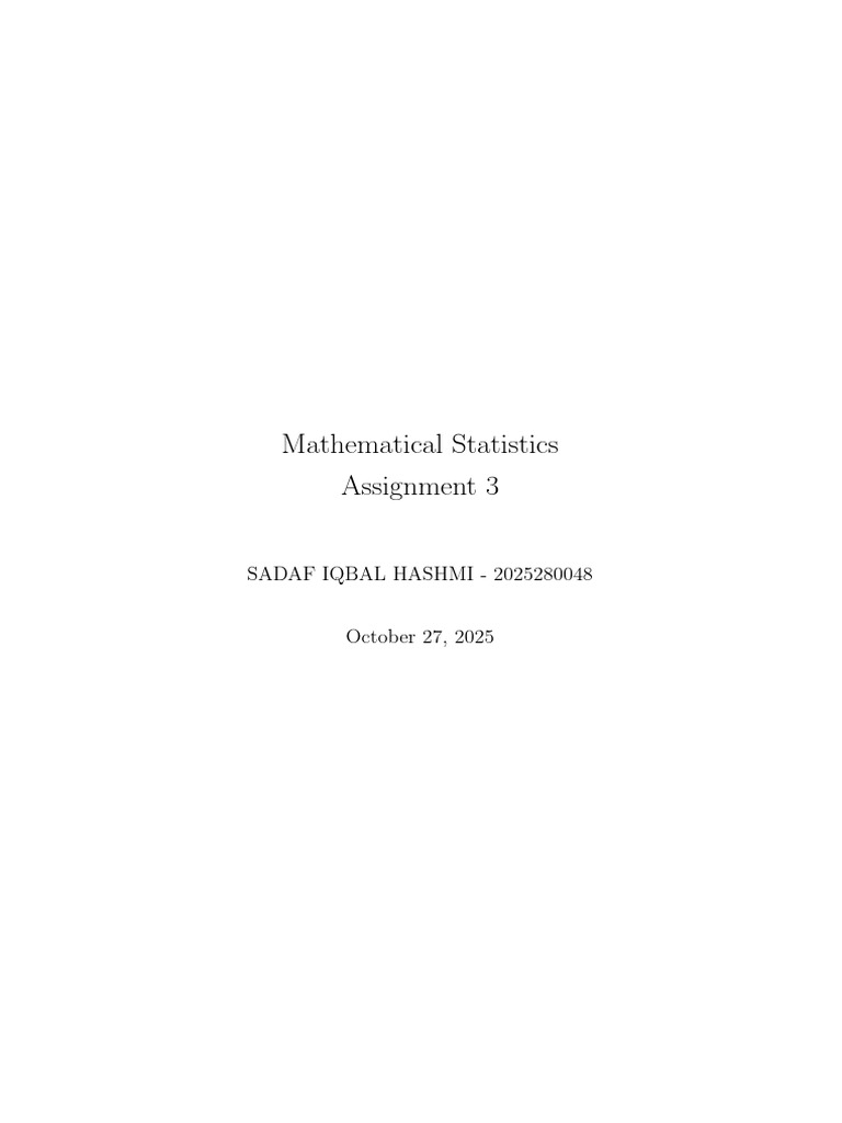 Mathematical Statistics | PDF | Probability Density Function | Measure Theory