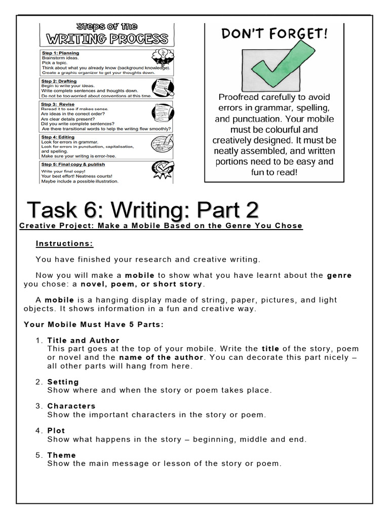 English FAL - Grade 7 - Mobile Project-11-17 | PDF | Grammar | Written ...