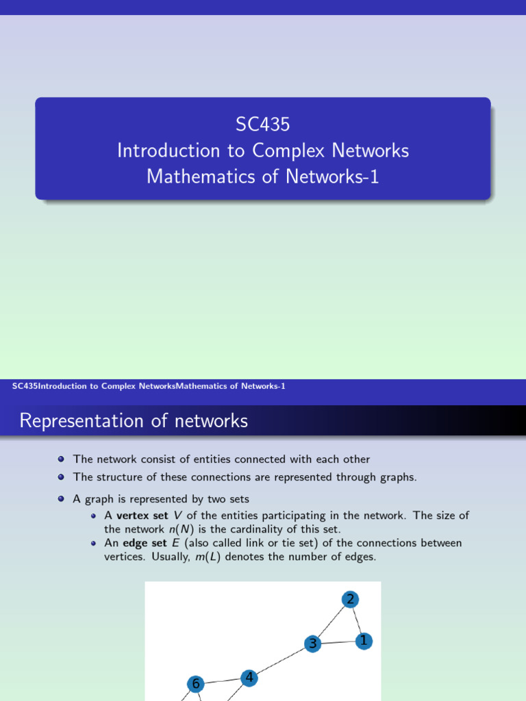 SC435 Networks 1 | PDF | Eigenvalues And Eigenvectors | Discrete ...