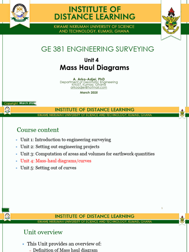 Understanding Mass Haul Diagrams in Engineering | PDF | Gravel | Clay