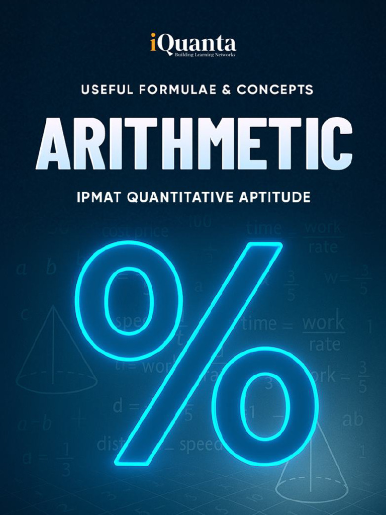 IPMAT Quant - Arithmetic Formula Book | PDF