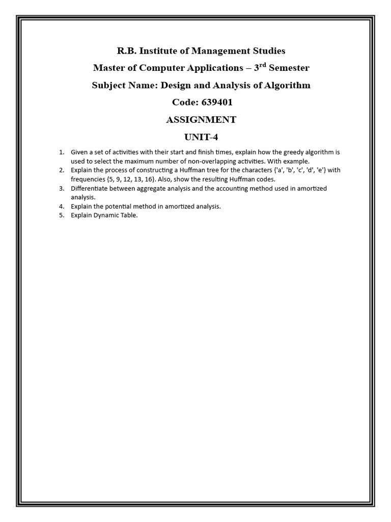 Unit 4 Assignment | PDF