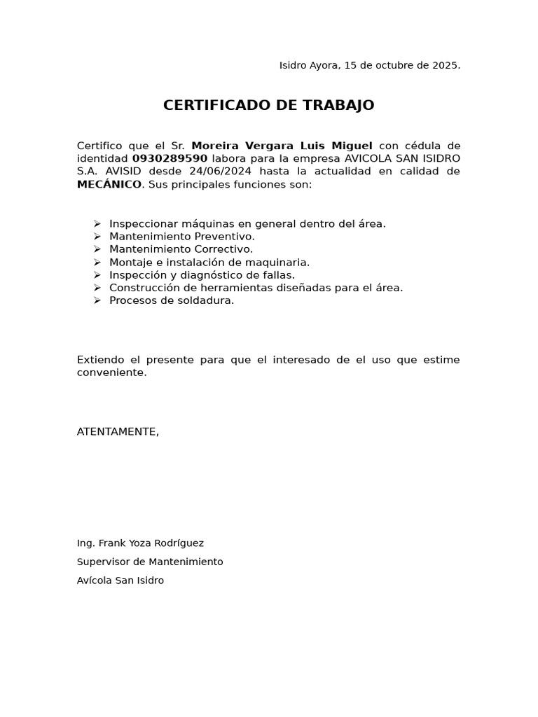 Certificado Lab | PDF
