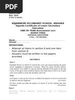 Senior One Physical Education Textbook | PDF | Cardiopulmonary ...