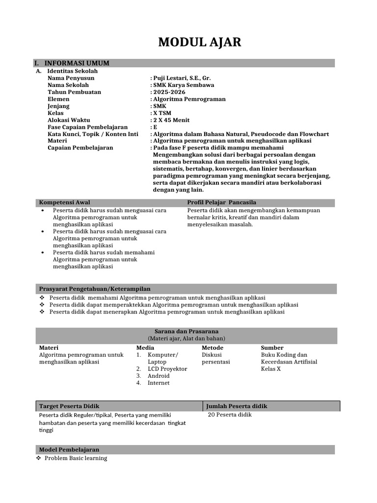 Modul Koding Akt Elemen 3 | PDF