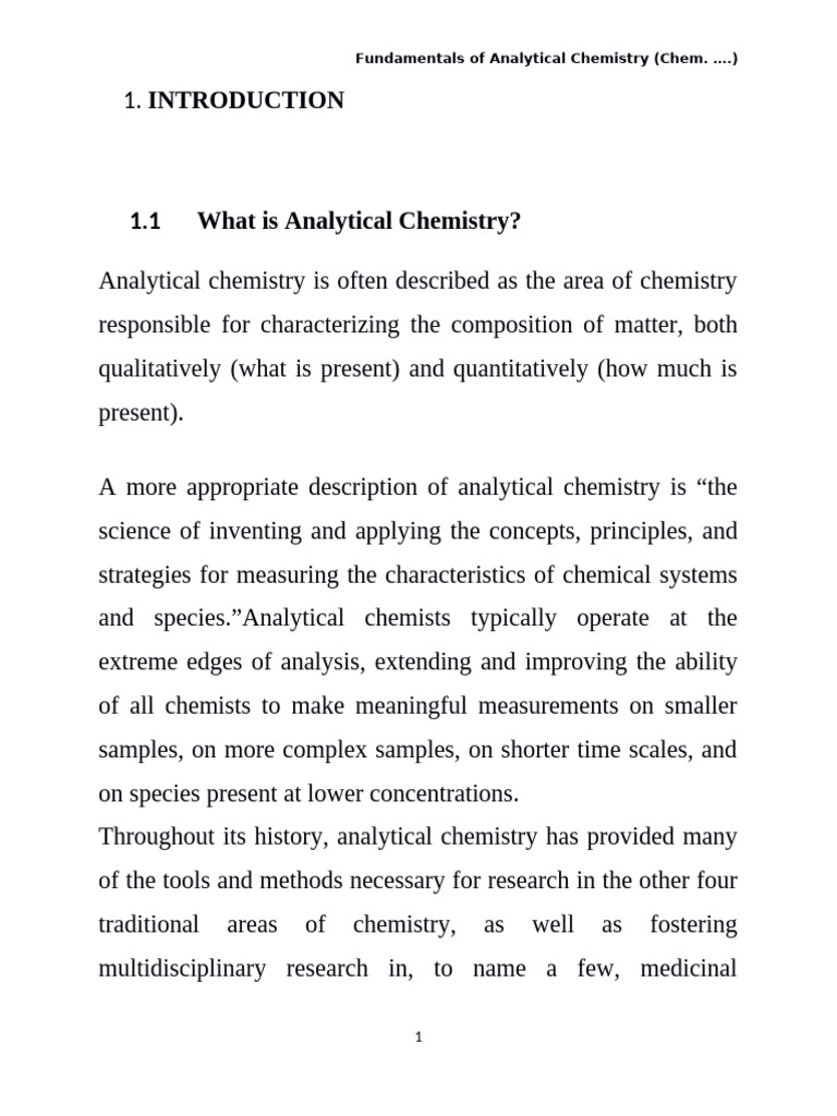 Analytical Chemistry Fundamentals Explained | PDF | Acid | Coordination ...