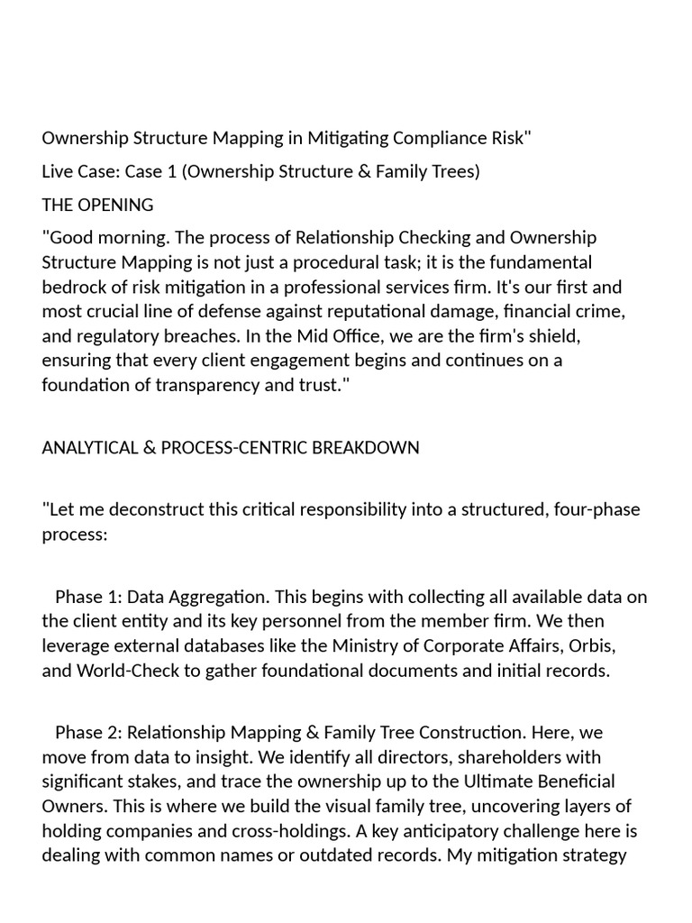 Model Extempore Script Grand Thorton | PDF | Regulatory Compliance ...