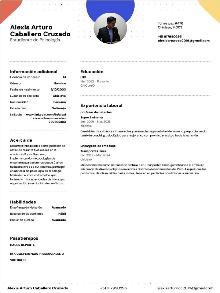 CV Alexis Caballero | PDF