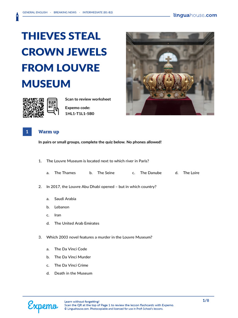 Crown Jewels Heist at Louvre Museum | PDF | Theft | Robbery