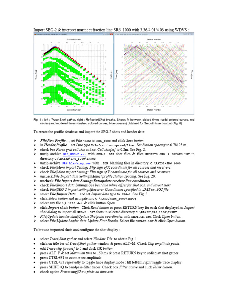 Importing SEG-2 Data for Marine Refraction | PDF | Directory (Computing ...