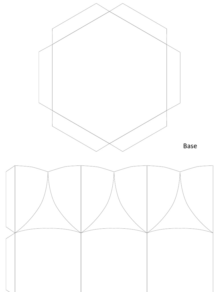 Caja Hexagonal Grande | PDF