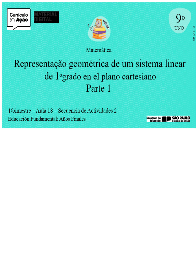 Clase 18 - Representación Geométrica de Un Sistema Lineal de 1er Grado ...