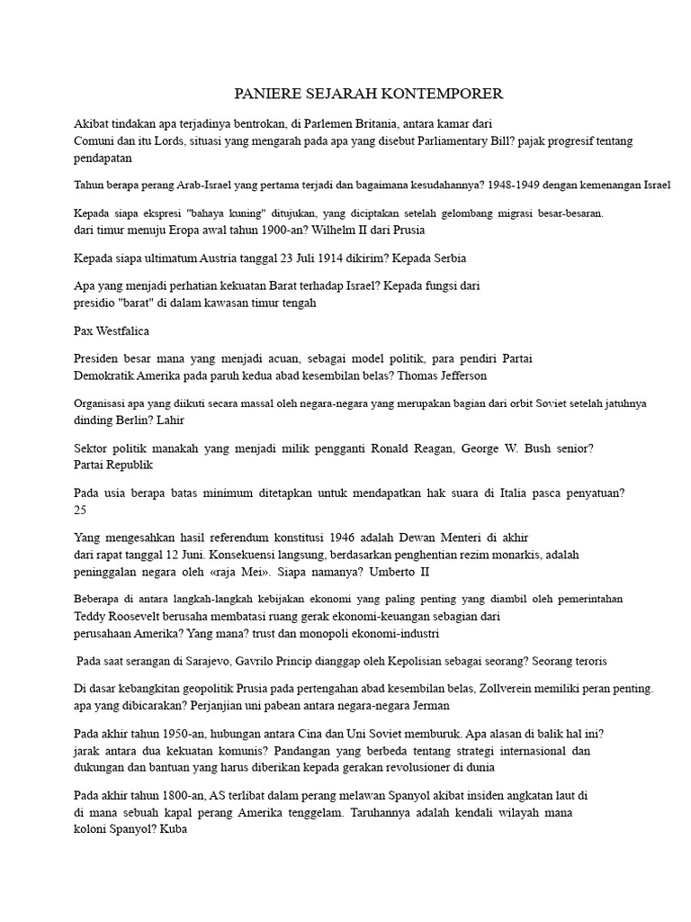 KERANJANG SEJARAH KONTEMPORER ECAMPUS | PDF