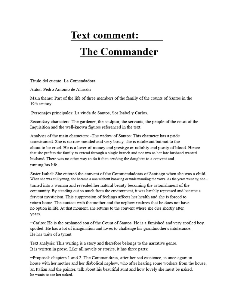 The Commandress | PDF